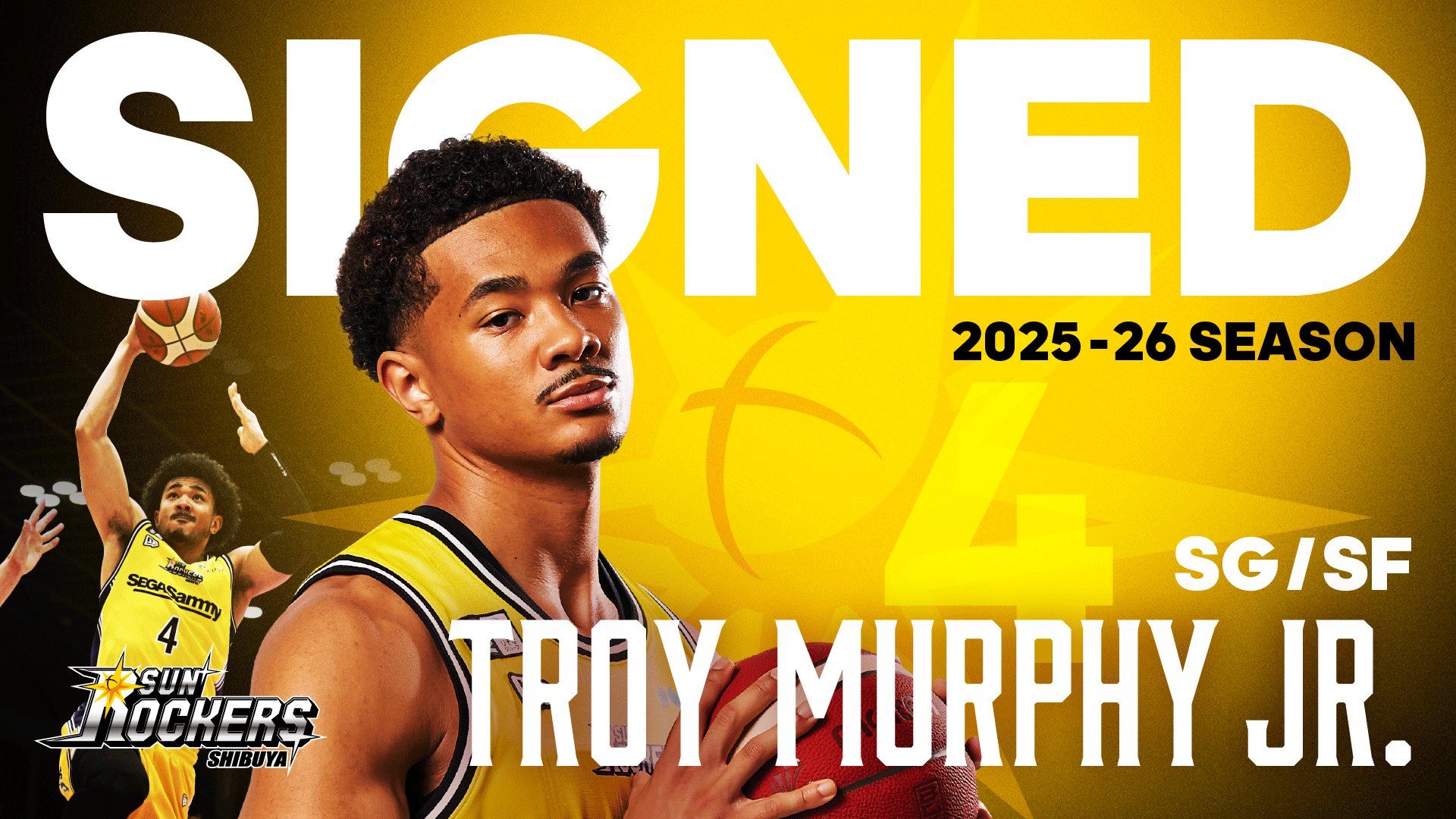 Troy Murphy Jr. Signs with Sunrockers Shibuya | B.League - Archysport